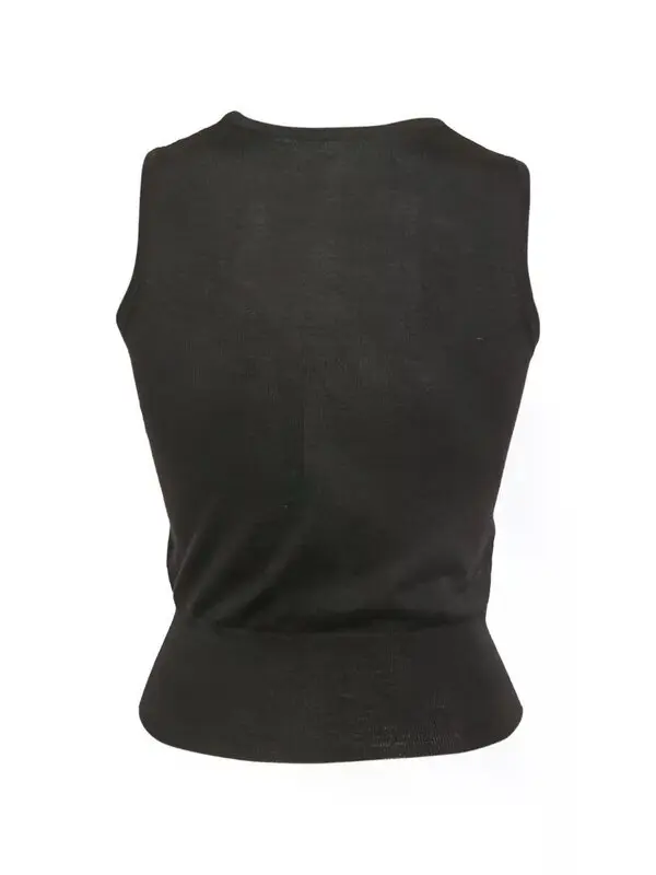 Alaïa Virgin Wool Knitted Sleeveless Top