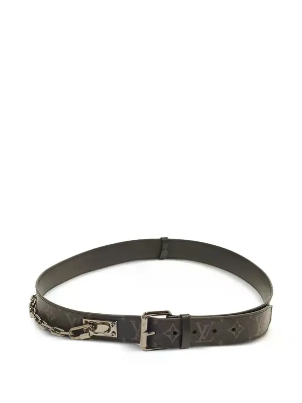 LOUIS VUITTON Monogram Eclipse Canvas Belt