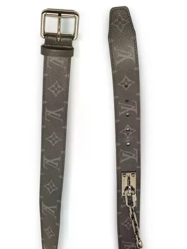 LOUIS VUITTON Monogram Eclipse Canvas Belt