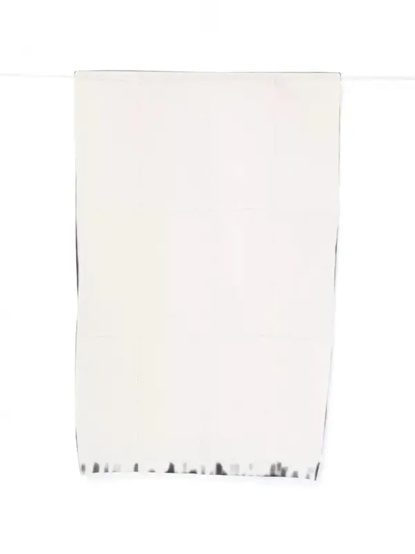 D'ANIELLO Check Fringed Scarf