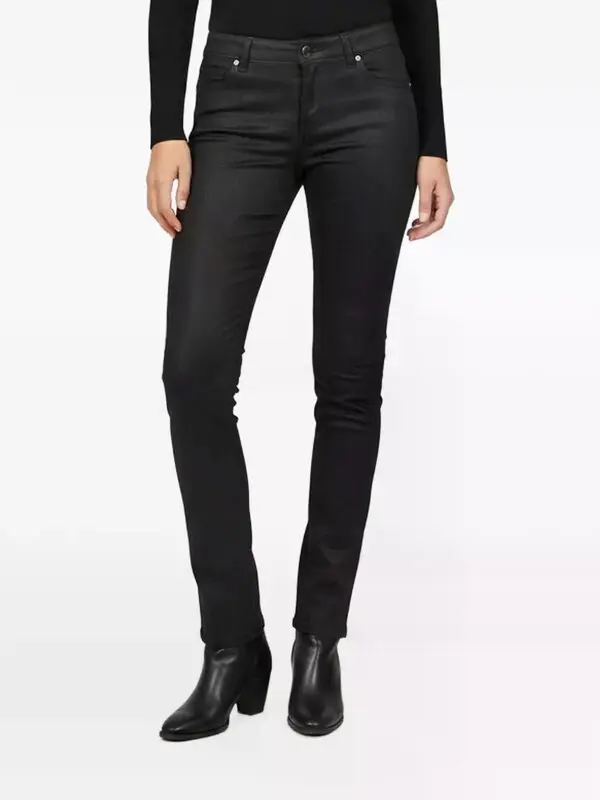 Fendi Coated Slim Fit Low-rise Jeans