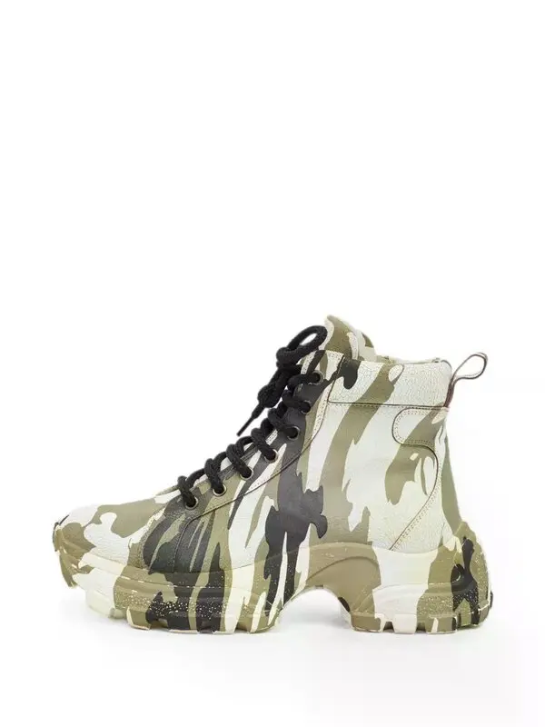 Miu Miu Camouflage-print Combat Boots