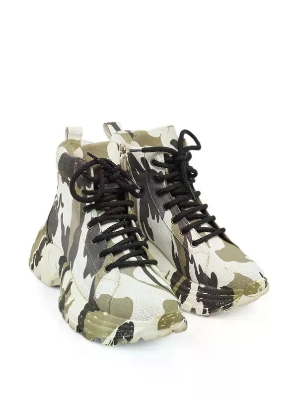 Miu Miu Camouflage-print Combat Boots