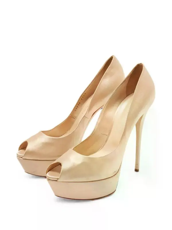 Casadei Peep-toe Platform Pumps