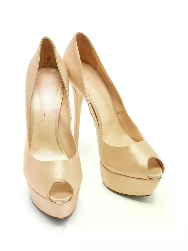 Casadei Peep-toe Platform Stiletto Pumps