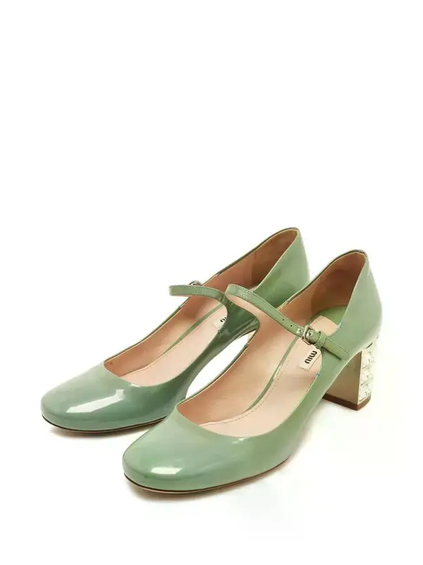 Miu Miu Mary Jane Crystal-embellished Pumps