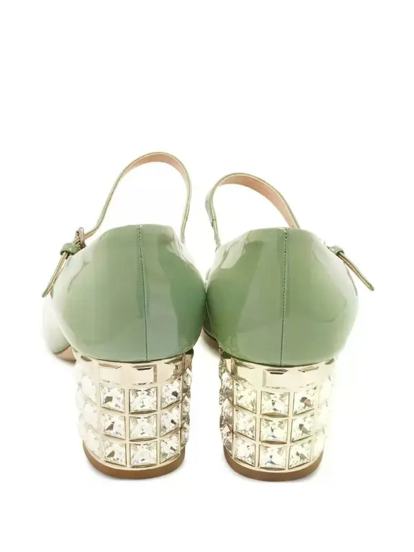 Miu Miu Mary Jane Crystal-embellished Pumps