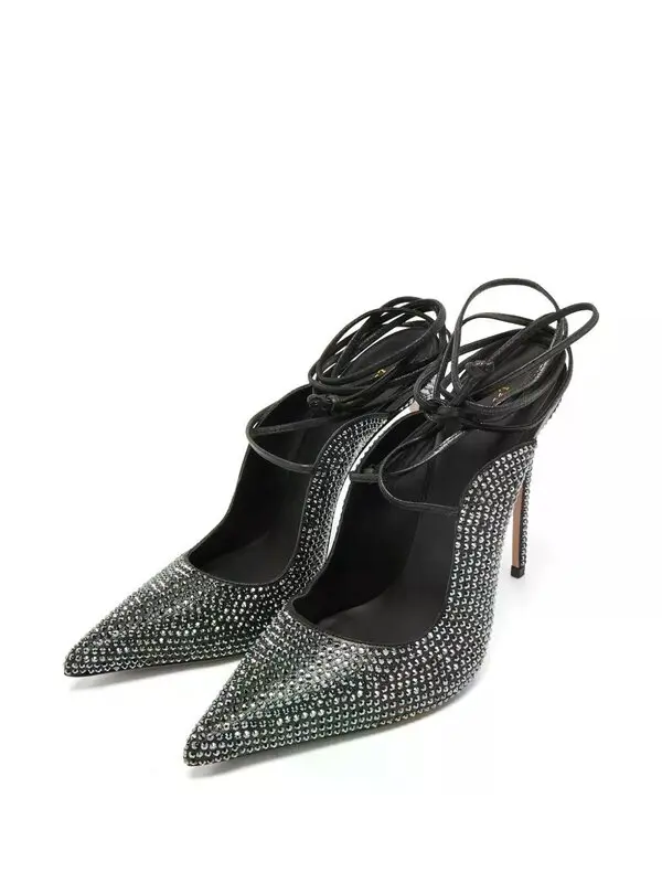 LE SILLA Ivy Ankle-wrap Pumps With Crystal Embellishment