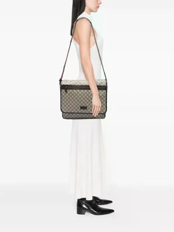 Gucci 2016-2026 Gg Supreme Web Crossbody Bag
