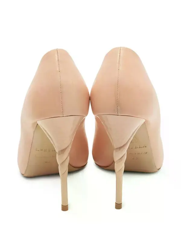 LE SILLA Peep-toe Pumps With Twisted Heel - Pink