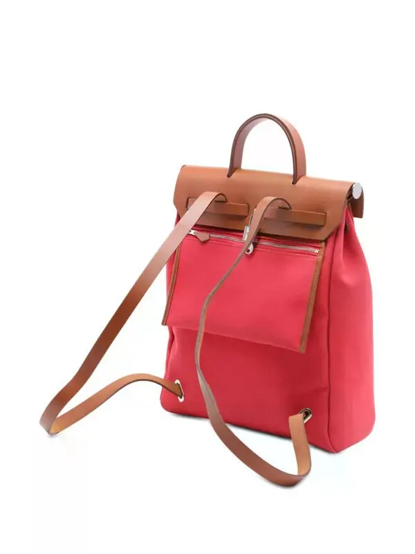 Hermès 2020 Toile Herbag A Dos Zip Retourne Backpack