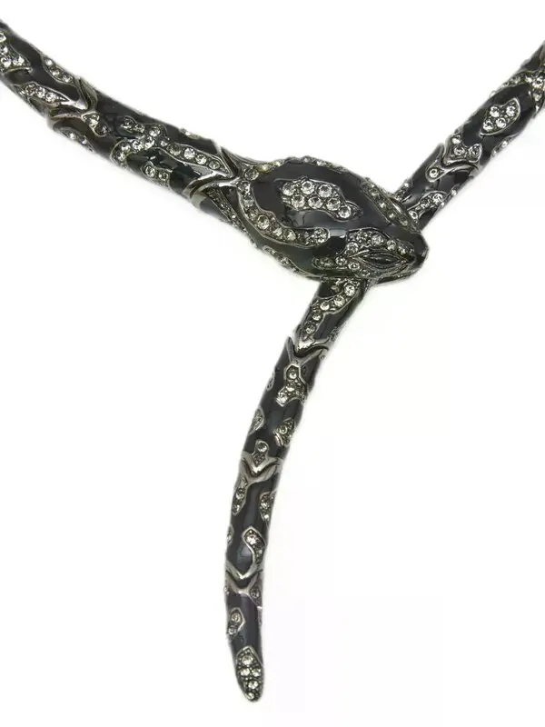 Roberto Cavalli Snake Enamel Necklace