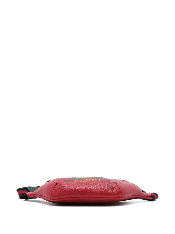 Gucci 2016-2026 Small Grained Calfskin Web Logo Belt Bag