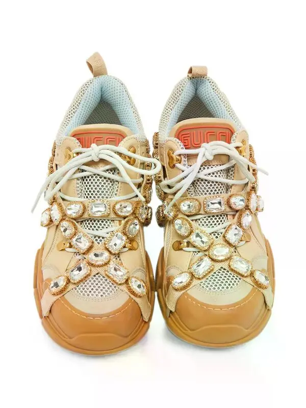 Gucci Flashtrek Crystal-embellished Sneakers