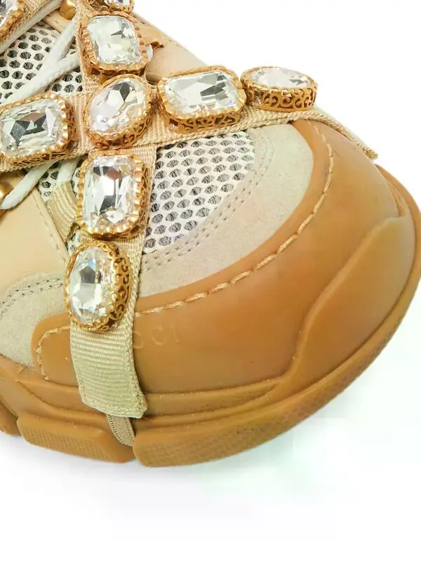 Gucci Flashtrek Crystal-embellished Sneakers
