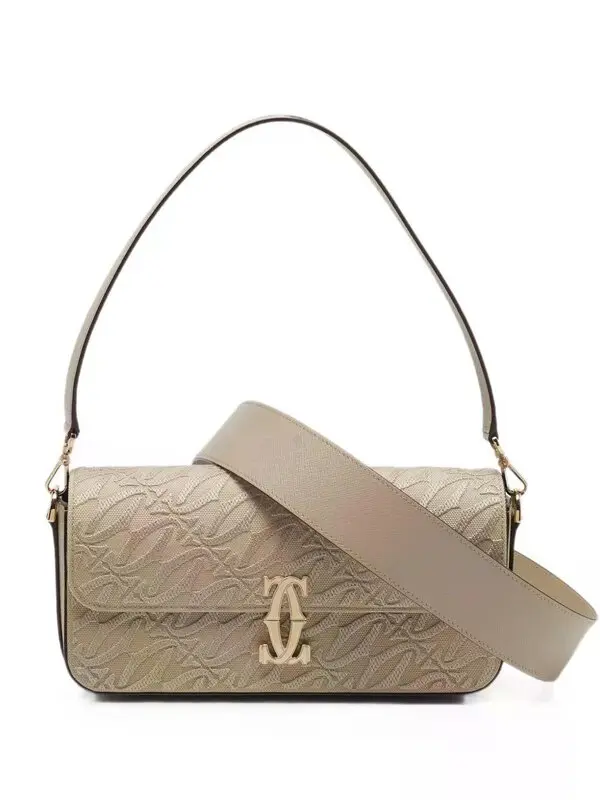 Cartier C De Monogram Shoulder Bag - Neutrals