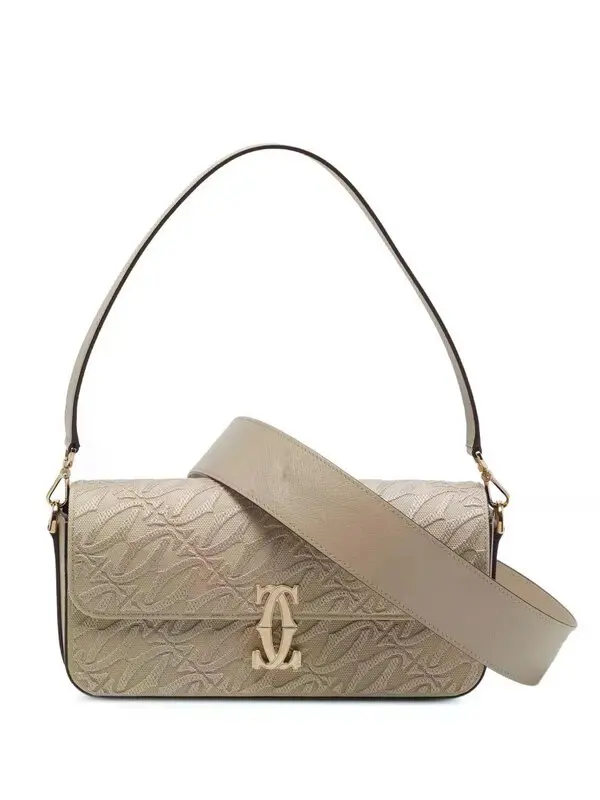 Cartier C De Monogram Shoulder Bag - Neutrals