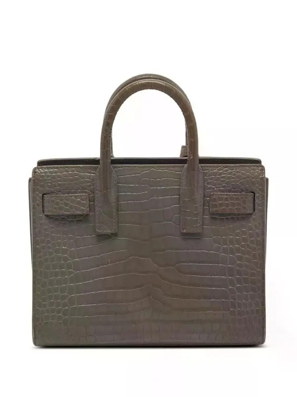 Saint Laurent Sac De Jour Crocodile-embossed Tote Bag