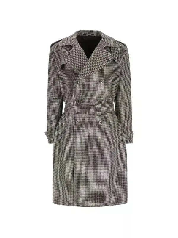 Tagliatore Houndstooth Double-breasted Coat