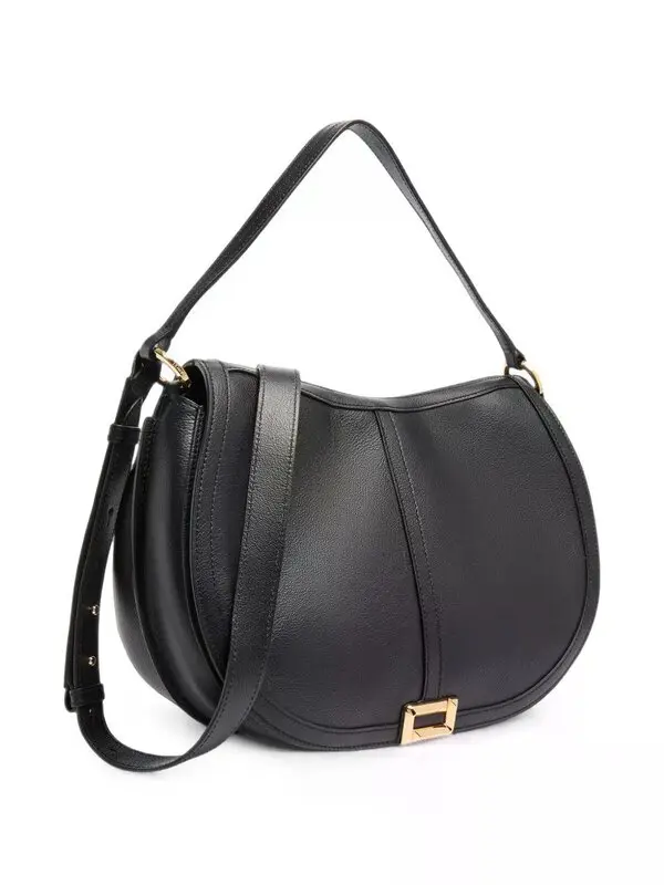 LANCEL Large Celeste Double L Saddle Bag - Black