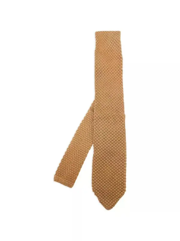 TOM FORD Satin-knit Neck Tie - Brown