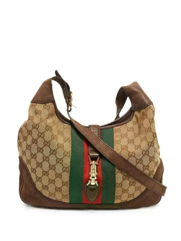 Gucci Medium Jackie Gg Canvas Shoulder Bag