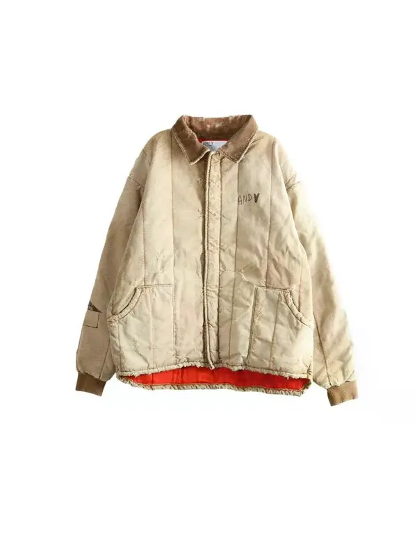 PALY Distressed-effect Quilted Jacket - Neutrals
