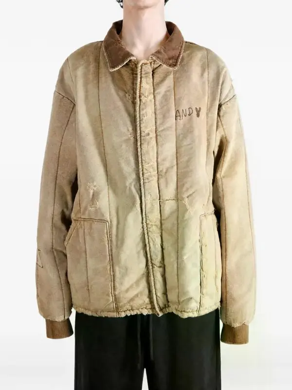 PALY Distressed-effect Quilted Jacket
