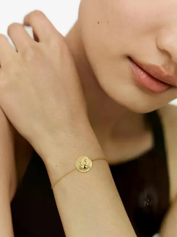 Monica Vinader Tone Cancer Zodiac Chain Bracelet - Gold