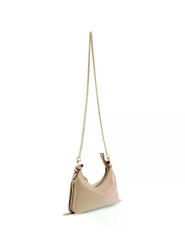 LANCEL Origami Leather Shoulder Bag - Neutrals
