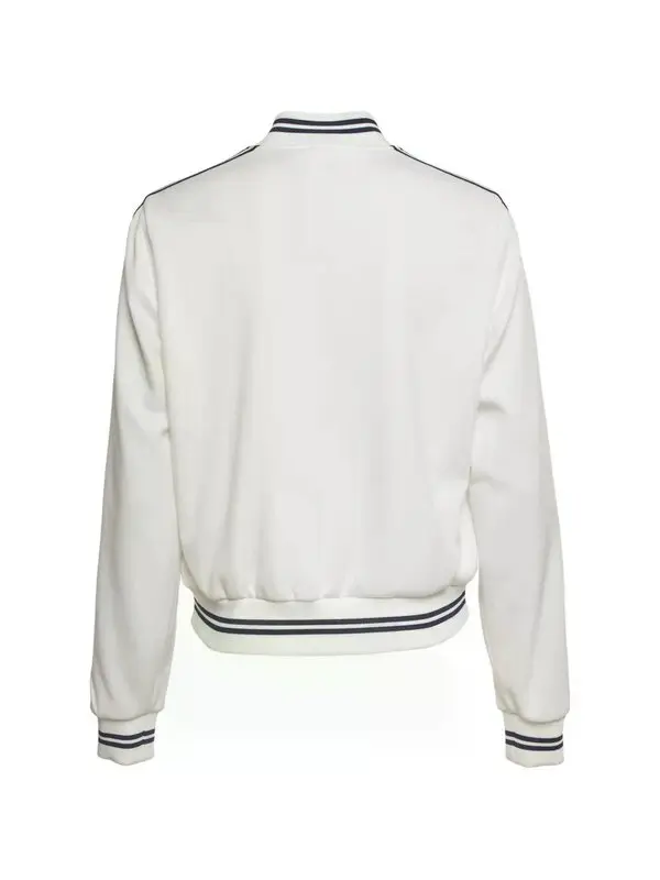 Celine Triomphe Stripe-detail Zip-up Sweater