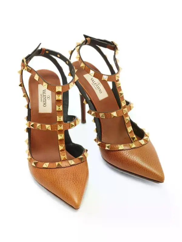 Valentino Garavani Rockstud Ankle Strap Pumps