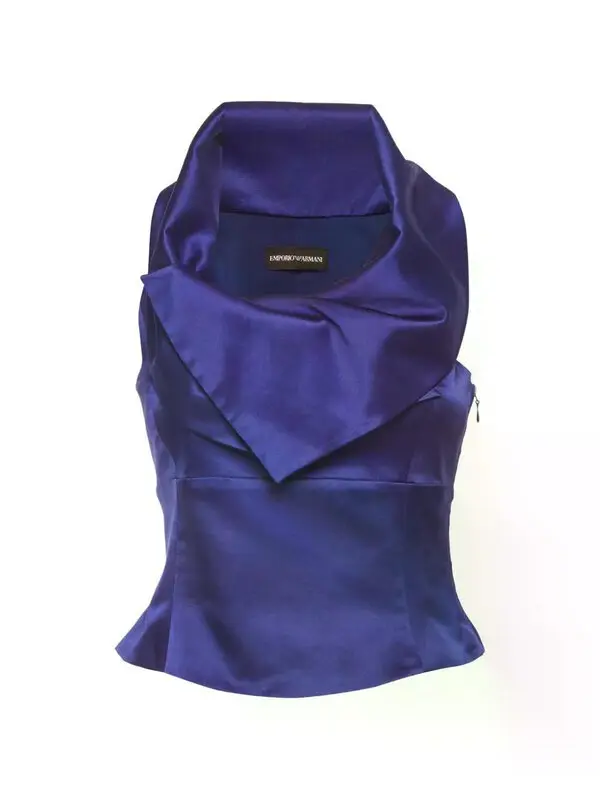 Emporio Armani Draped Sleeveless Top