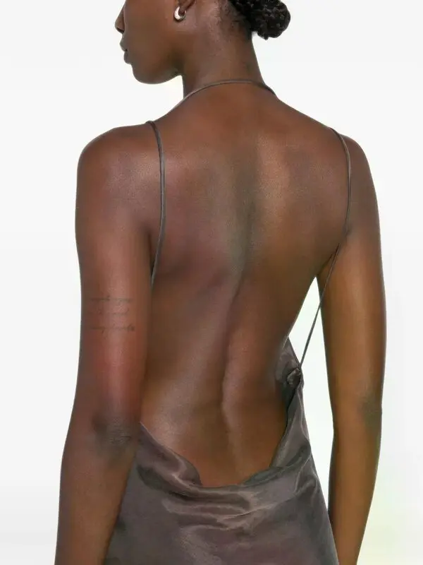 Andamane Cowl Neck Backless Maxi Dress