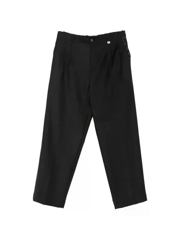 MYTHS Pleated-front Straight-leg Trousers