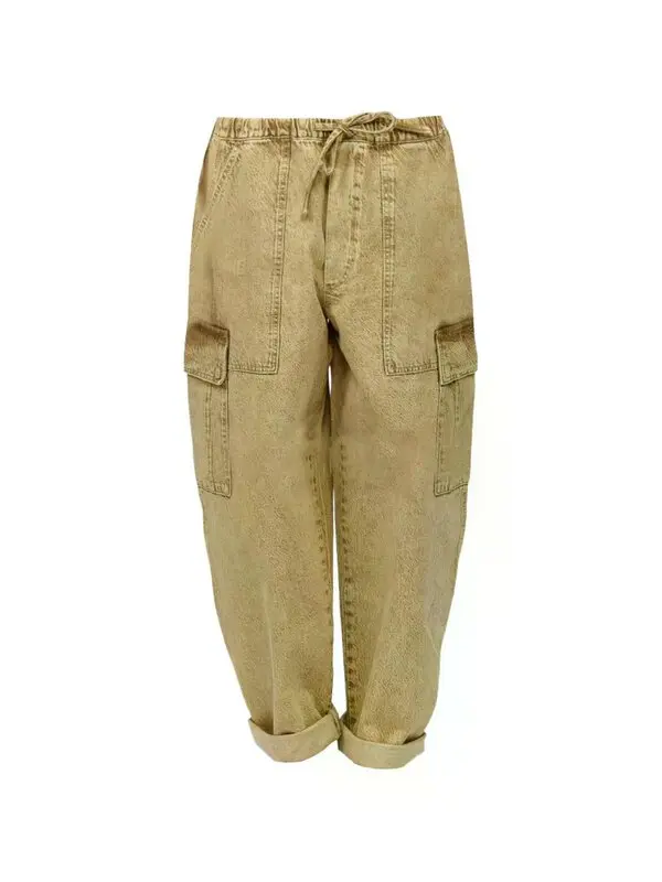 Patrizia Pepe Washed-effect Drawstring Trousers