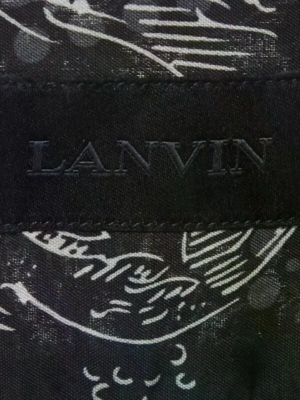 LANVIN Koi-fish Printed Short-sleeved Shirt