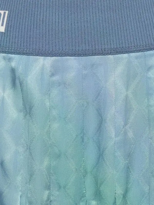 Fendi Jacquard Pleated Midi Skirt - Blue