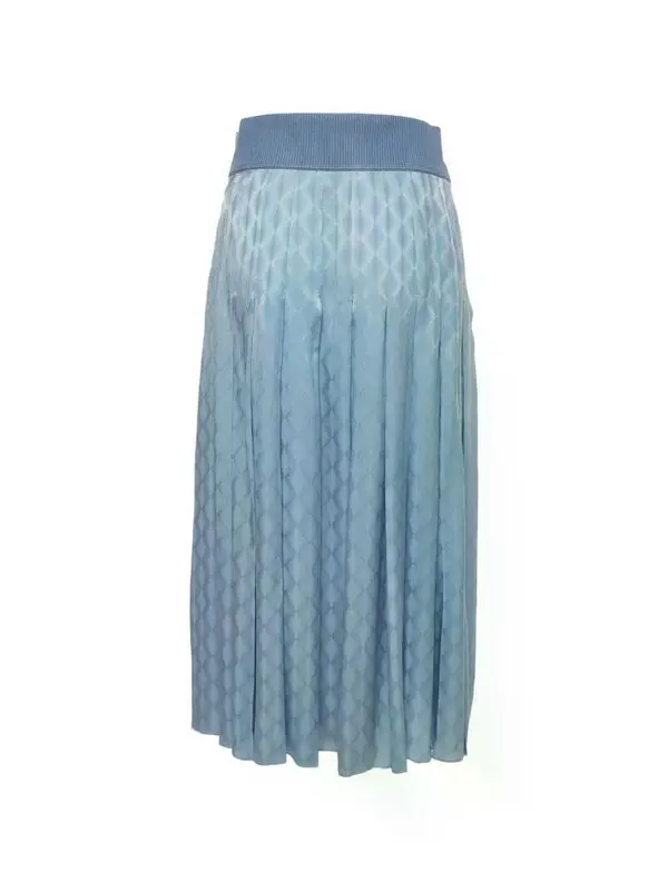 Fendi Jacquard Pleated Midi Skirt