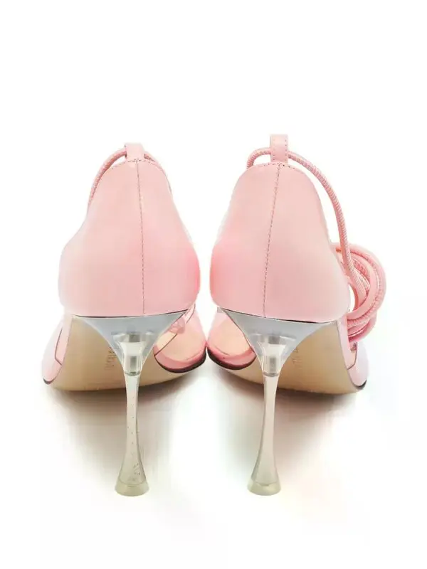 Mach & Mach Crystal Embellished Bow Pumps - Pink
