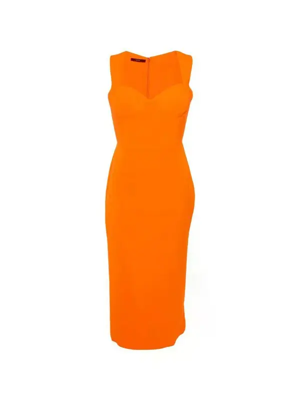 Alex Perry Claron Sweetheart Neckline Midi Dress