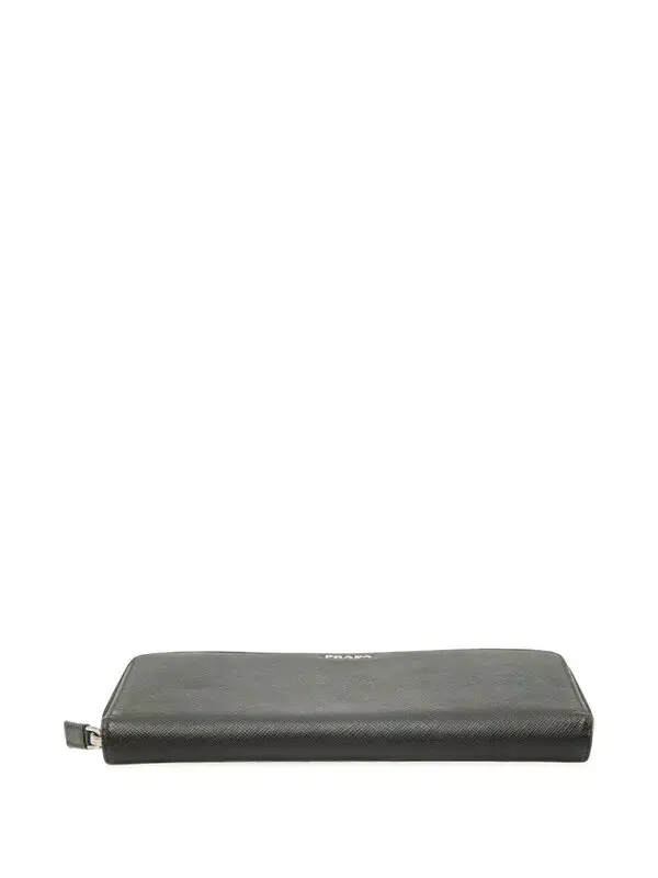 Prada 2010-2026 Saffiano Zip Around Wallet Long Wallets