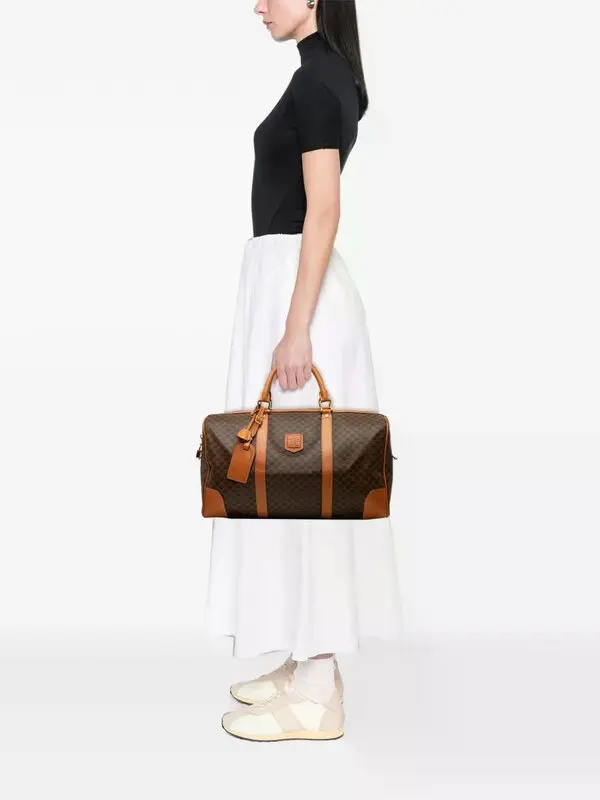 Celine 20th Century Macadam Coated Canvas Travel Bag