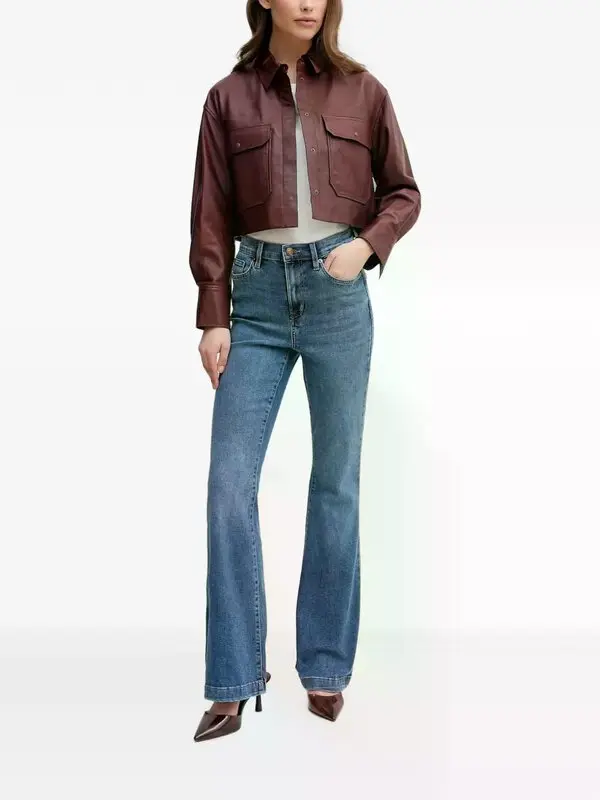 Dkny High-waist Flared Jeans - Blue