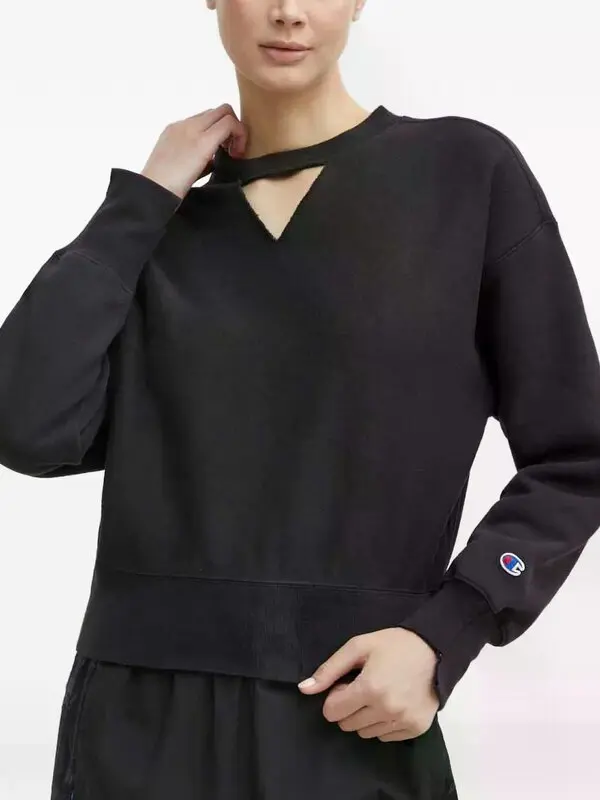 Champion V-neck Sweatshirt With Logo Patch