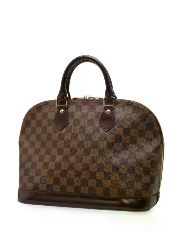LOUIS VUITTON Damier Ebene Alma Pm Handbag