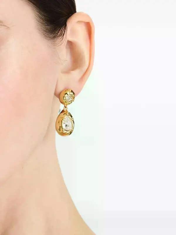Oscar De La Renta Scramble Drop Earrings - Gold