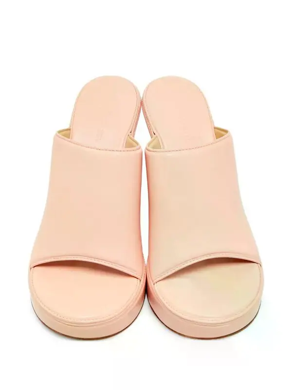 Bottega Veneta Lagoon Bubble Platform Sandals - Pink