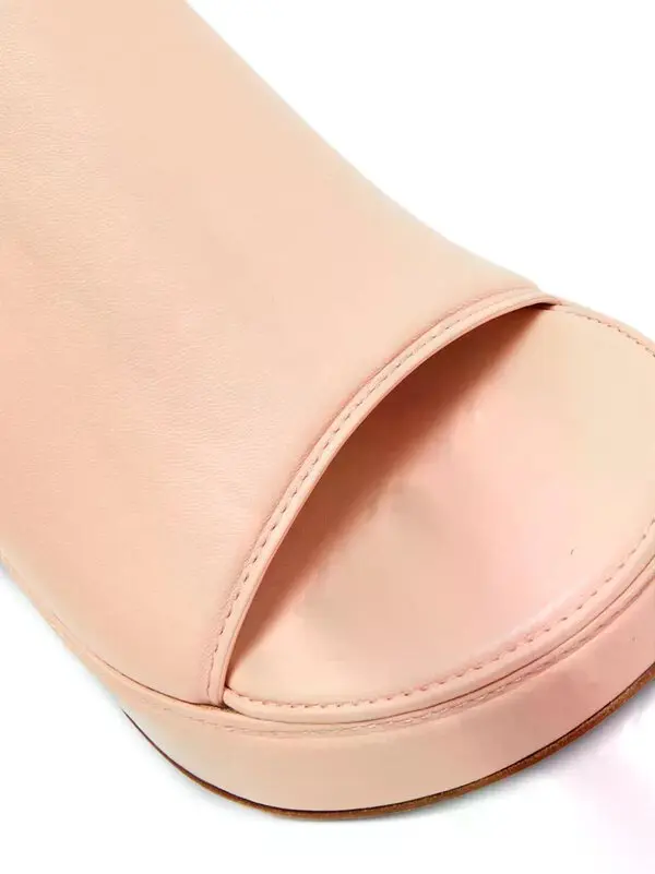 Bottega Veneta Lagoon Bubble Platform Sandals - Pink