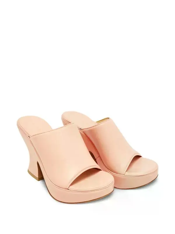 Bottega Veneta Lagoon Bubble Platform Sandals - Pink